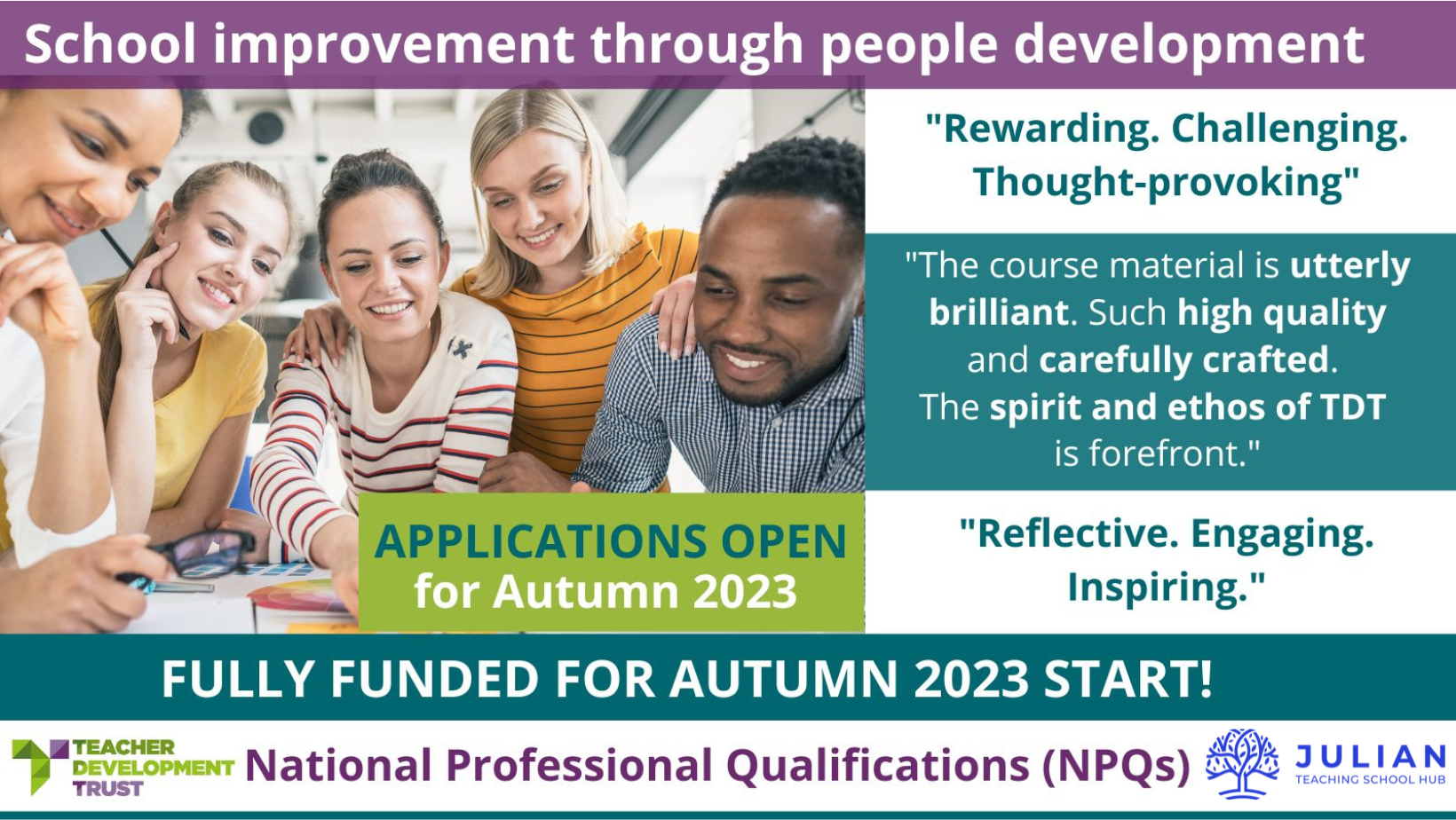 Julian Teaching School Hub - National Professional Qualifications